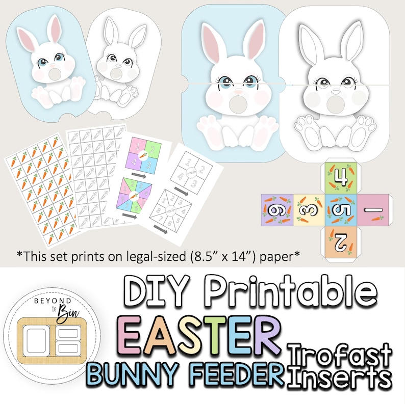 Easter Bunny Feeder: Easter Trofast Inserts for IKEA Flisat Table ...
