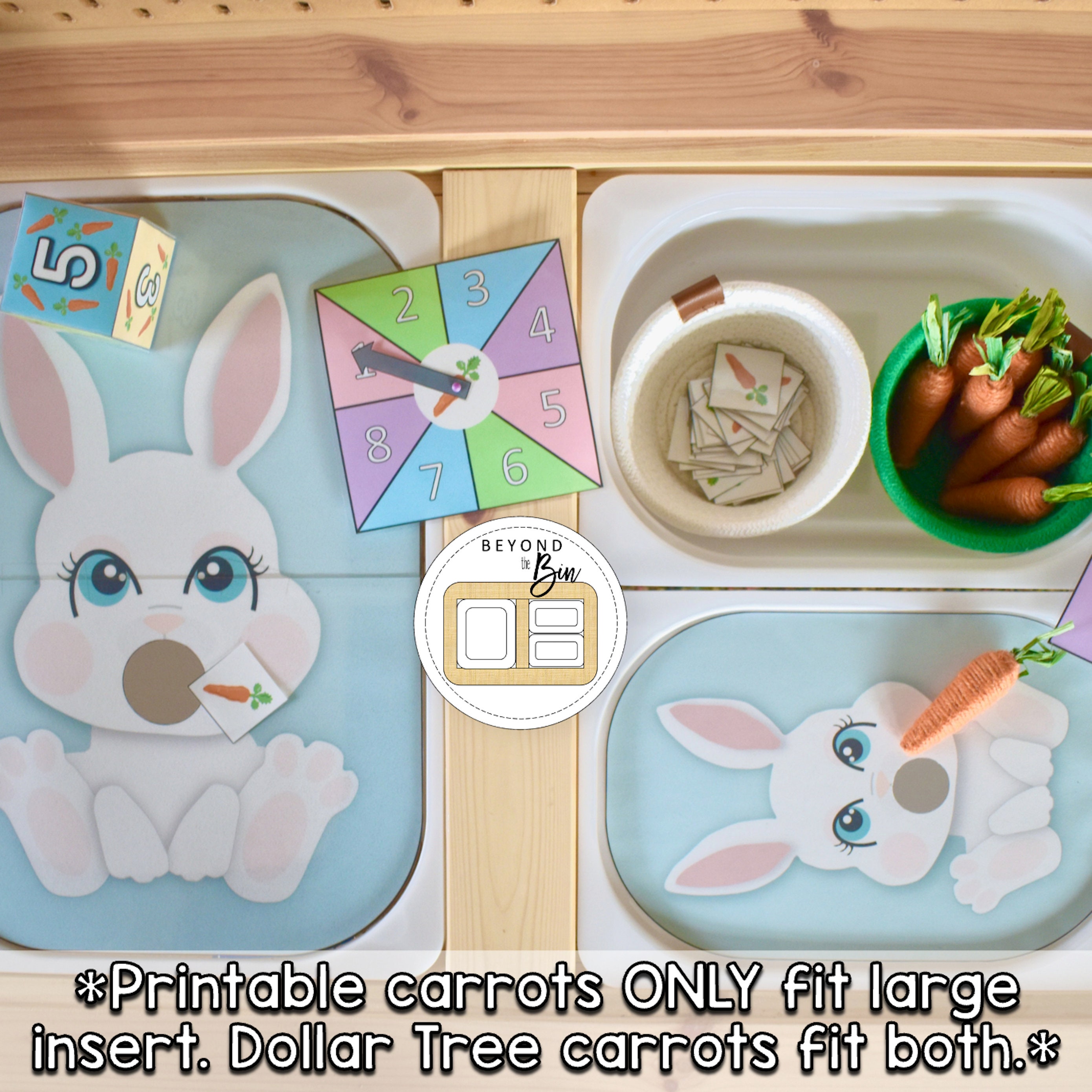Easter Bunny Feeder: Easter Trofast Inserts for IKEA Flisat Table ...