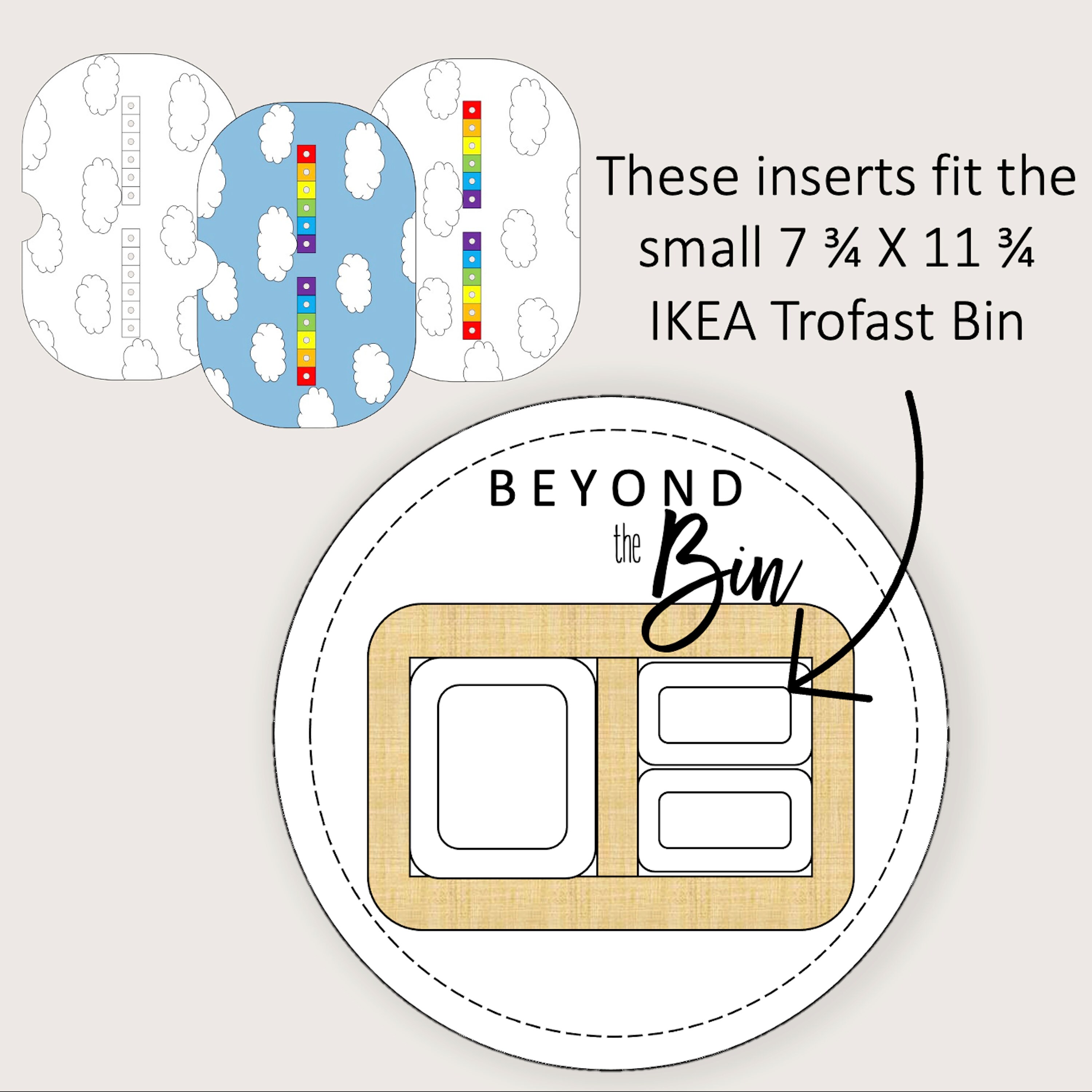 Pipe Cleaner Rainbow: Saint Patrick's Day Trofast Bin Inserts for ...