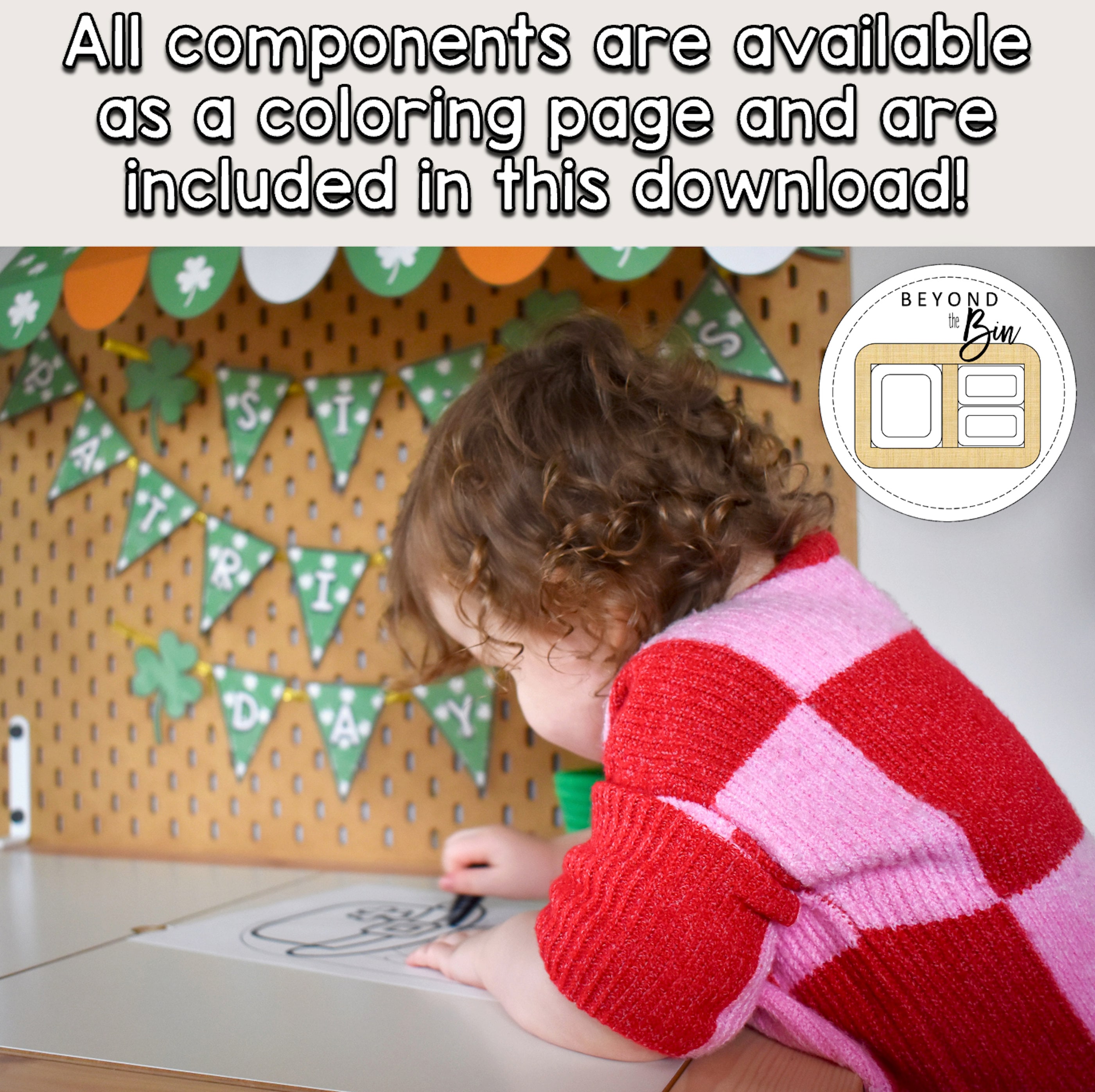 Pipe Cleaner Rainbow: Saint Patrick's Day Trofast Bin Inserts for ...