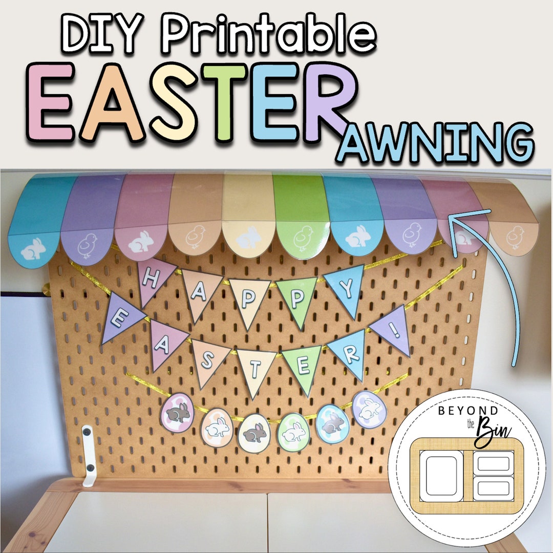 Awning: Easter Canopy for IKEA Flisat Table and Skadis Board Printable ...