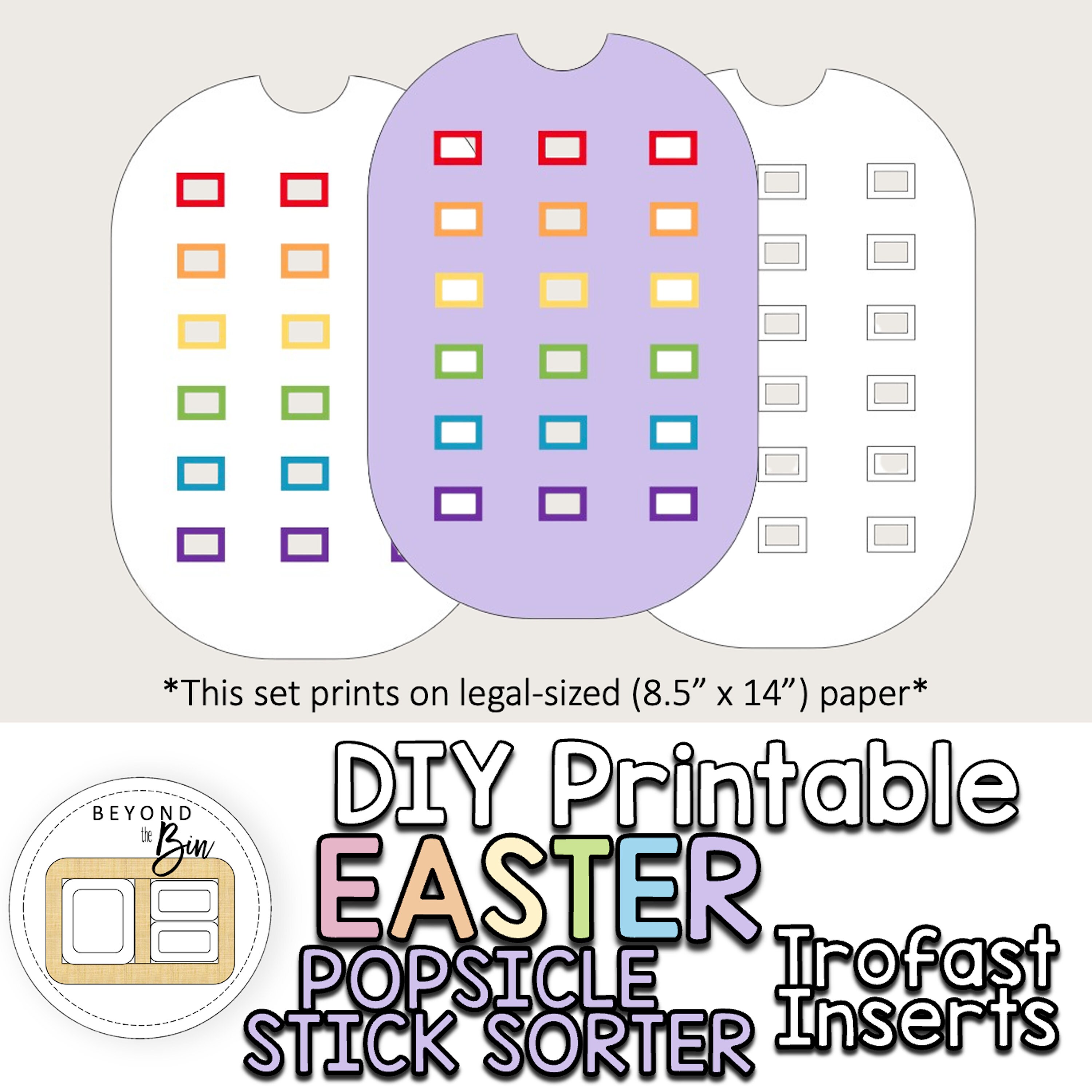 Popsicle Stick Sorter: Easter Trofast Inserts for IKEA Flisat Table ...