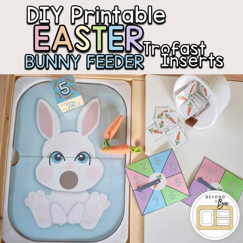 Easter Bunny Feeder: Easter Trofast Inserts for IKEA Flisat Table ...