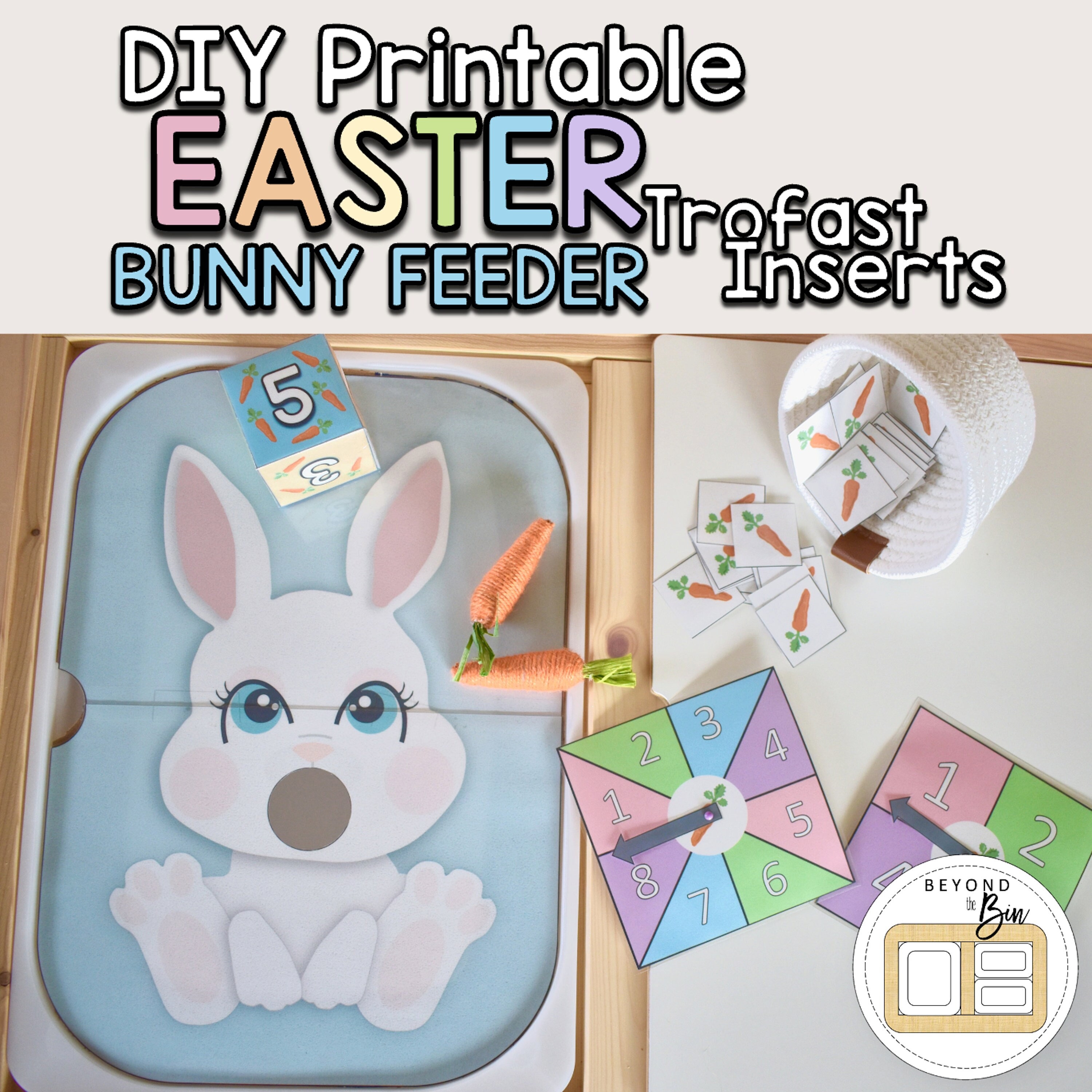 Easter Bunny Feeder: Easter Trofast Inserts for IKEA Flisat Table ...