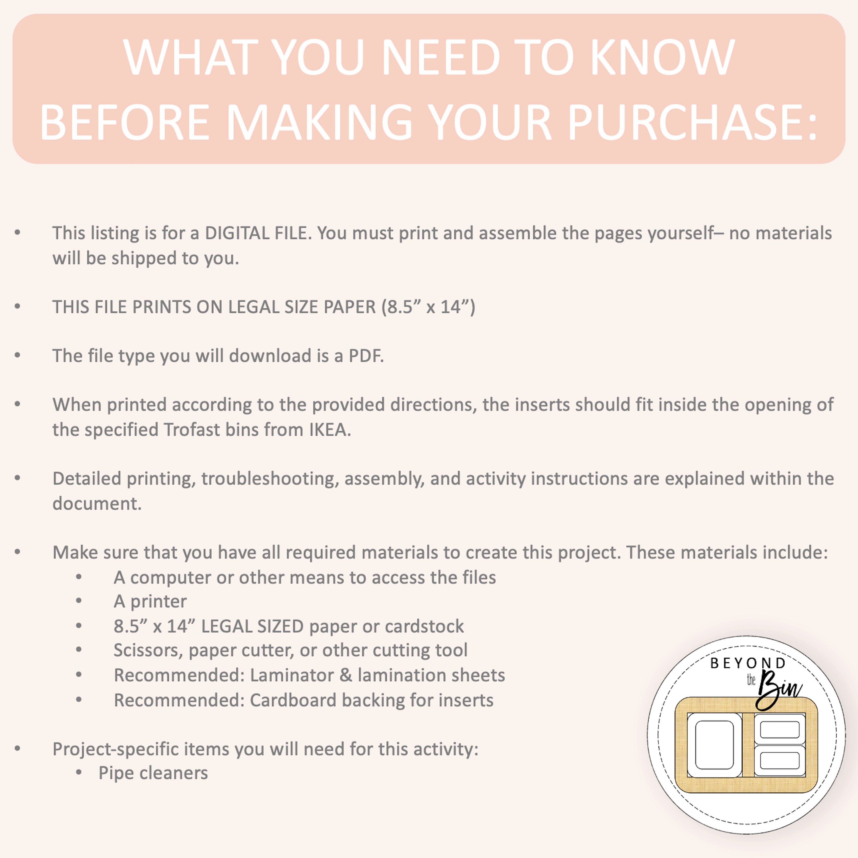 Pipe Cleaner Rainbow: Saint Patrick's Day Trofast Bin Inserts for ...