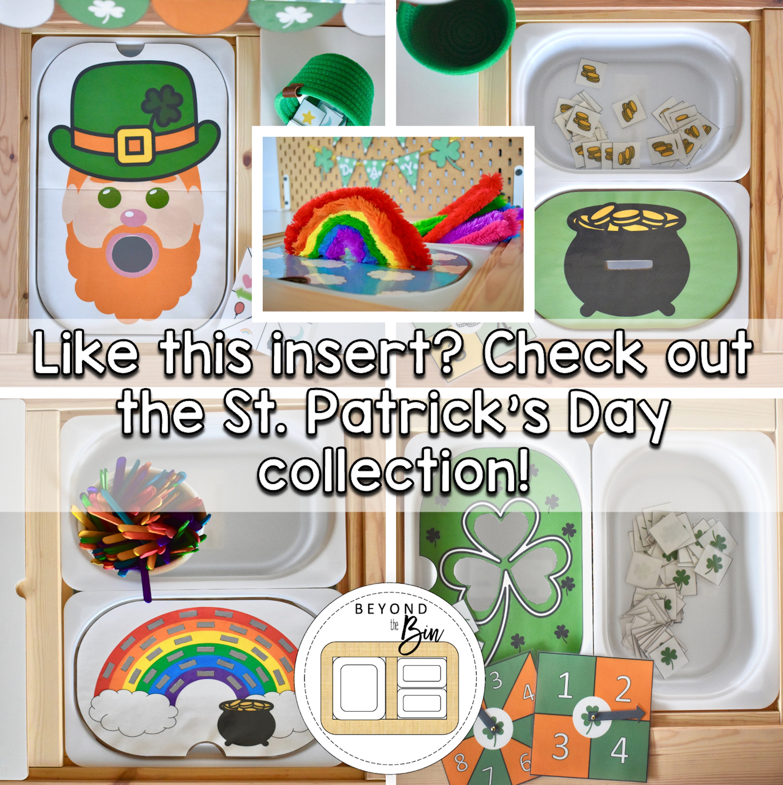 Pennants: Saint Patrick's Day Banner for IKEA Flisat Table and Skadis ...
