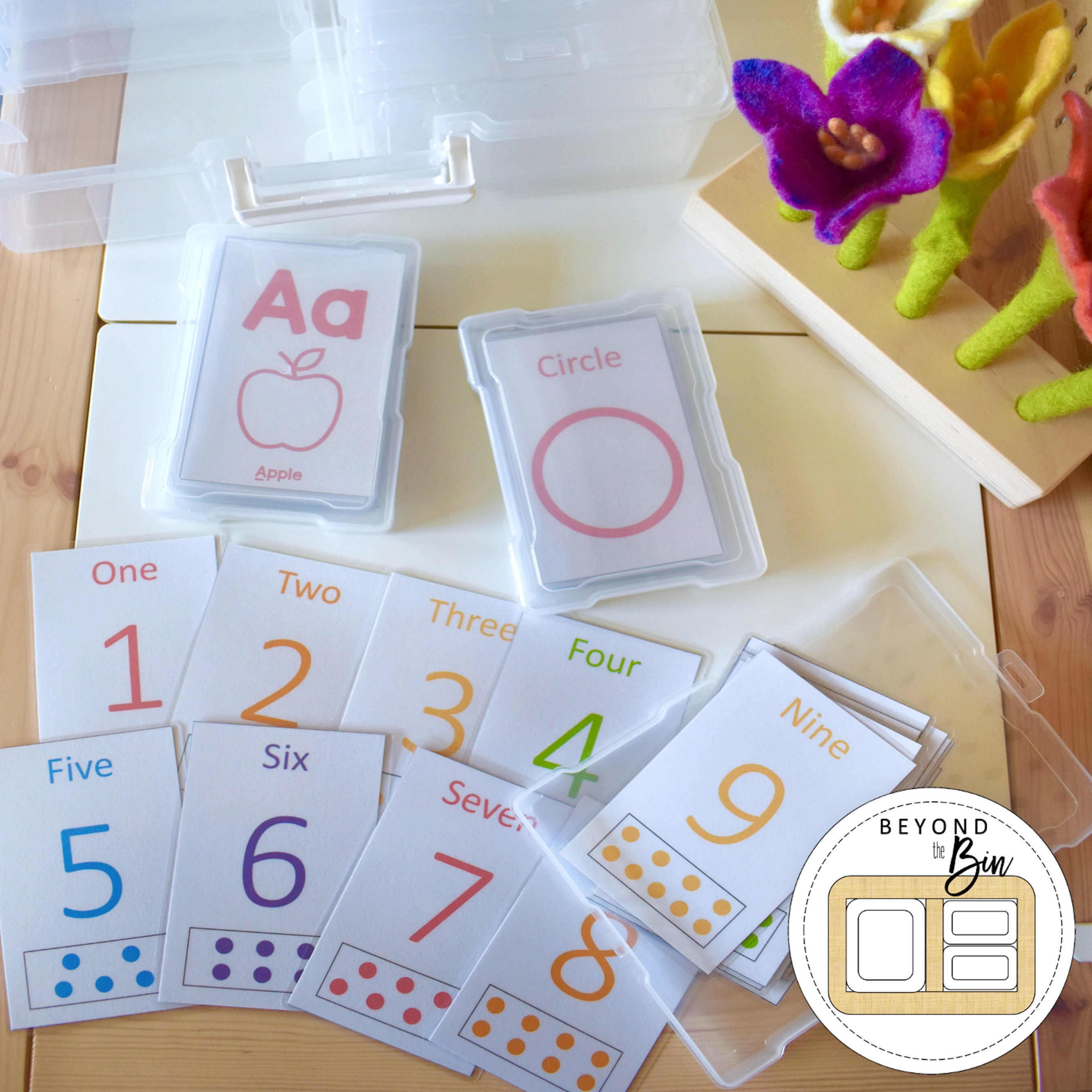 DIY Printable Colorful Numbers Counting Flashcards Digital Download ...