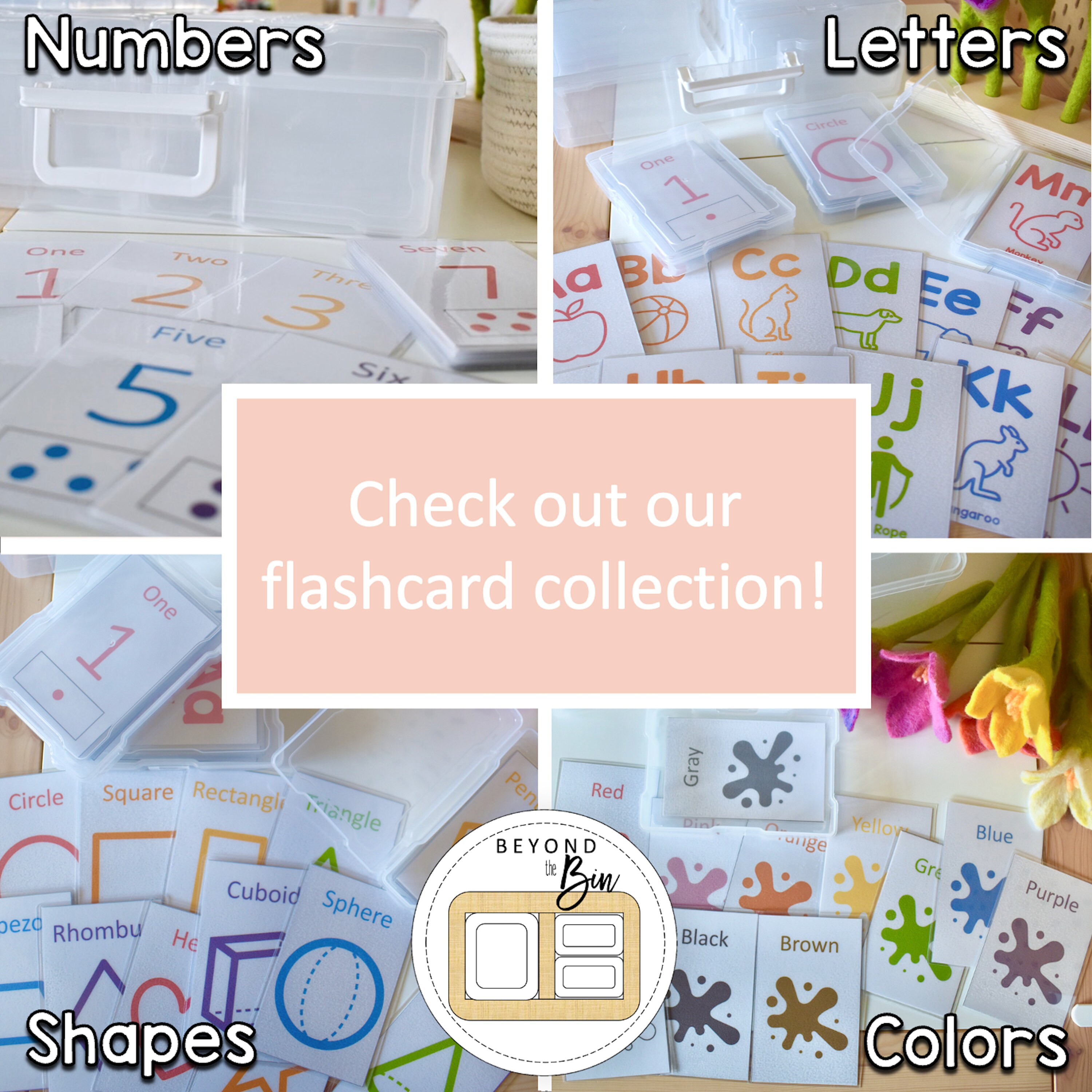 DIY Printable Colorful Shapes Flashcards Digital Download - Etsy