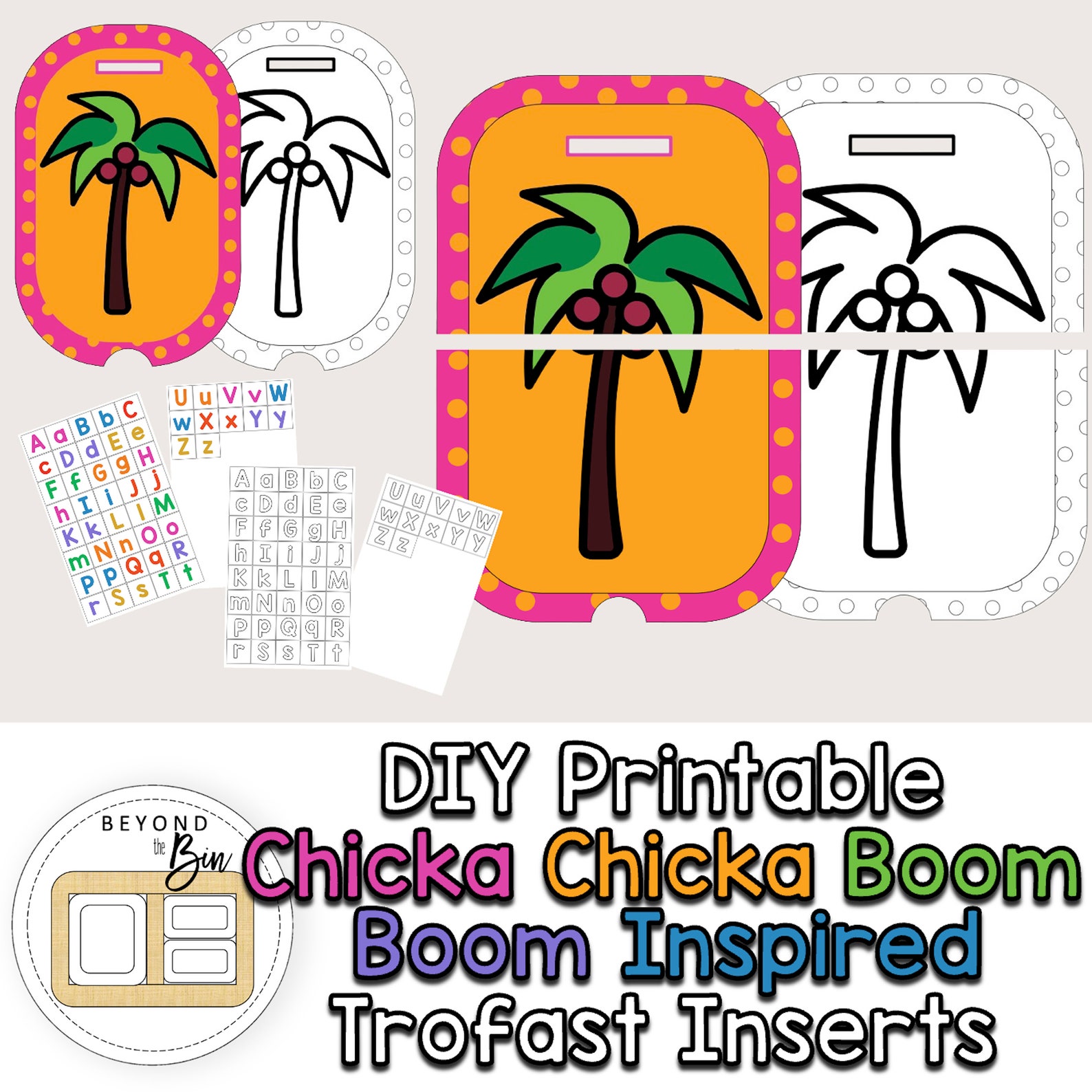 Chicka Chicka Boom Boom Inspired Trofast Bin Insert for IKEA Flisat ...