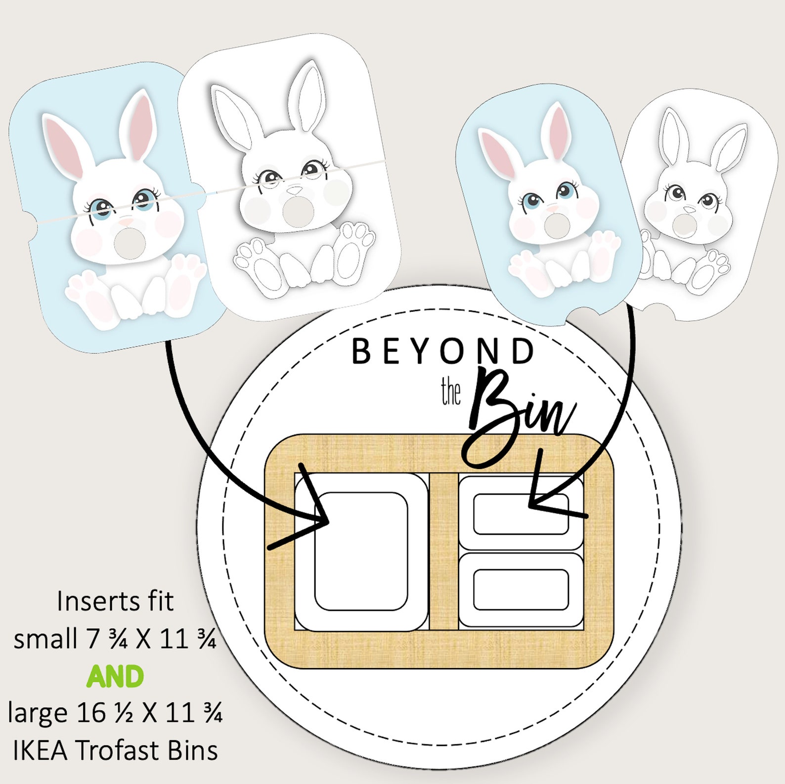 Easter Bunny Feeder: Easter Trofast Inserts for IKEA Flisat Table ...