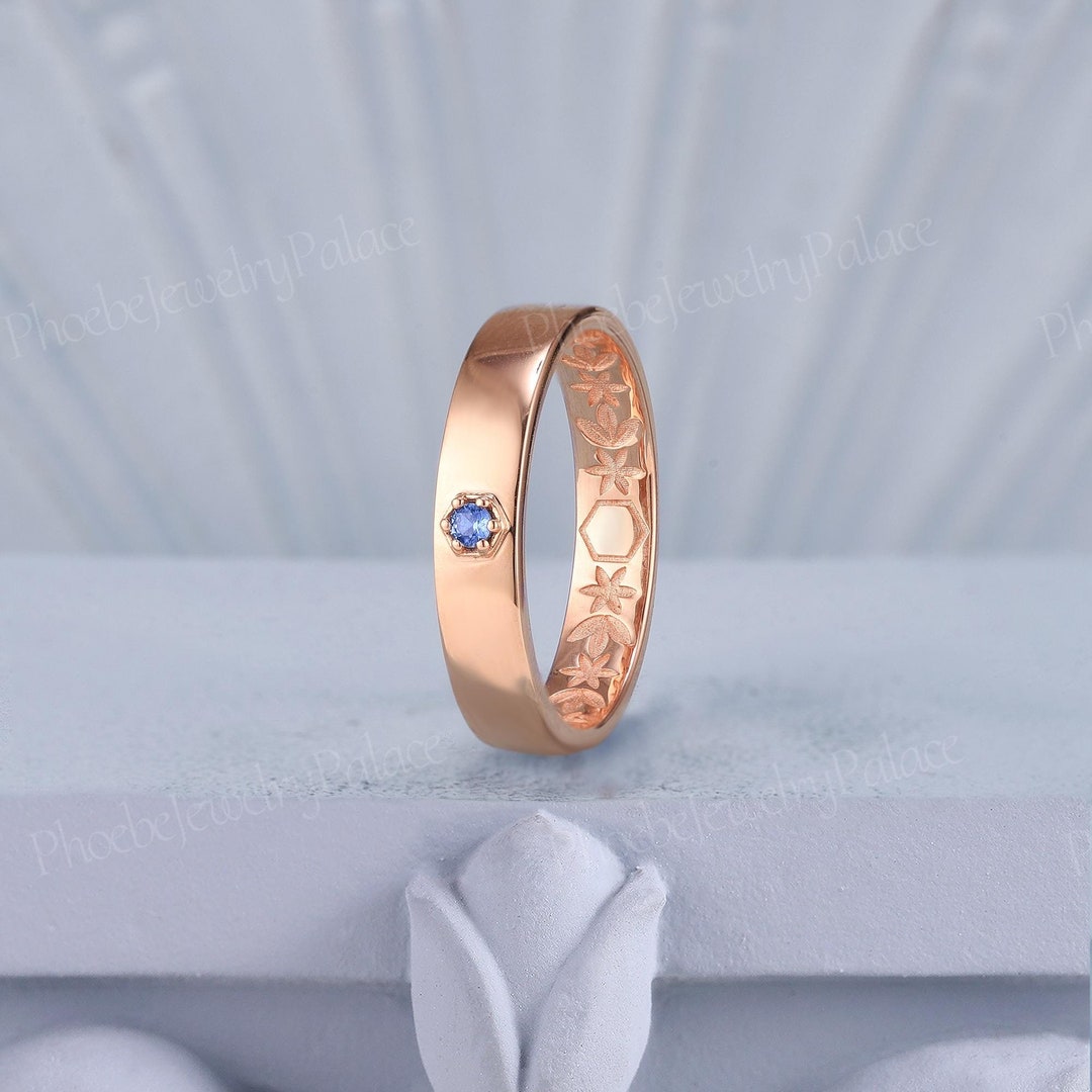 Unique Wedding Rings for Men Solid Gold Ring Men's Wedding Band ...
