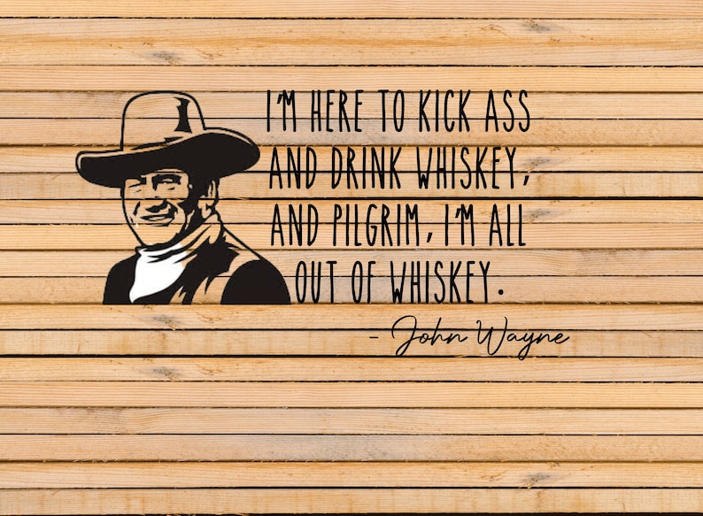 John Wayne Quote SVG PNG Cut File Cowboy SVG Tough Guy the - Etsy Canada