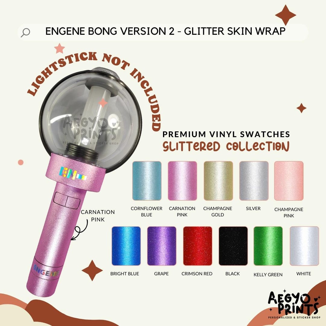 Engene Bong V2 - Glittered Skin Wrap Decal Sticker by Aegyoprints - Etsy