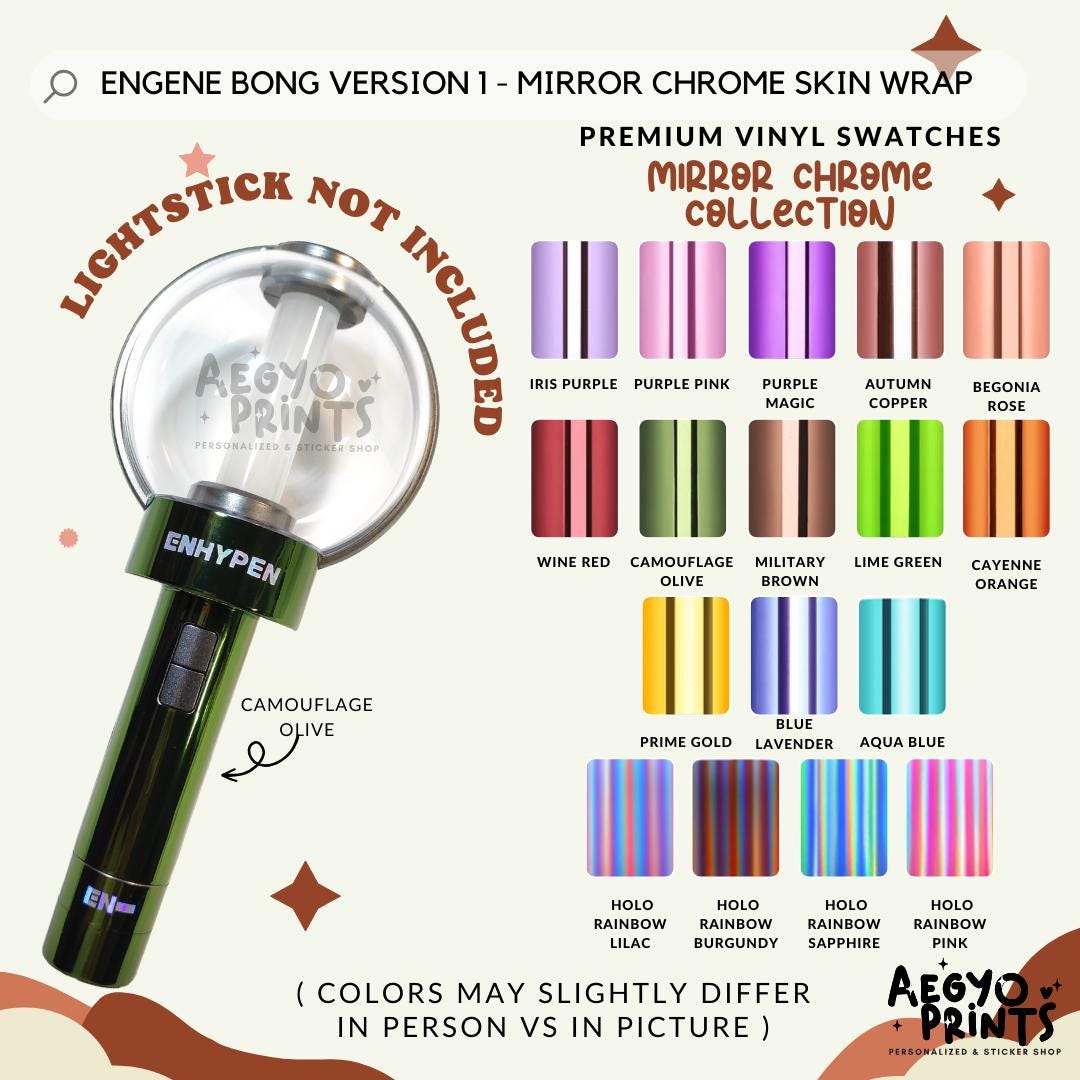ENGENE BONG V1 - Mirror Chrome Skin Wrap Decal Sticker by Aegyoprints ...