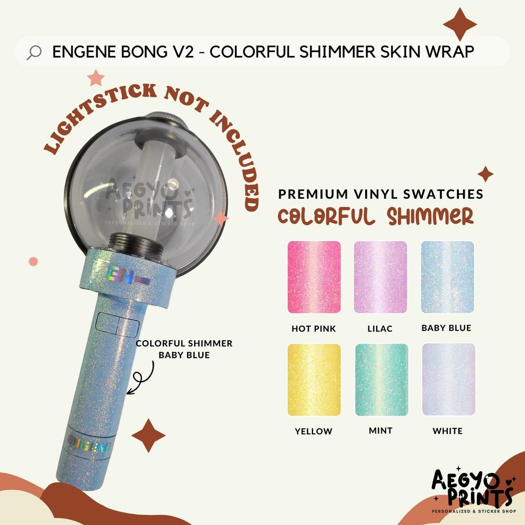 Engene Bong V2 - Colorful Shimmer Skin Wrap Decal Sticker by ...