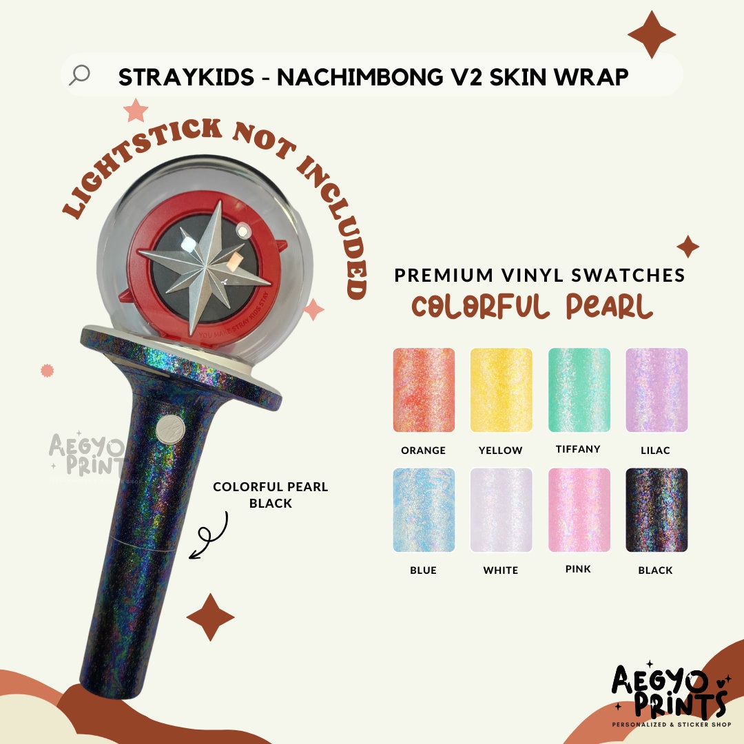 STRAYKIDS NACHIMBONG V2 - Colorful Pearl Skin Wrap Decal Sticker by ...