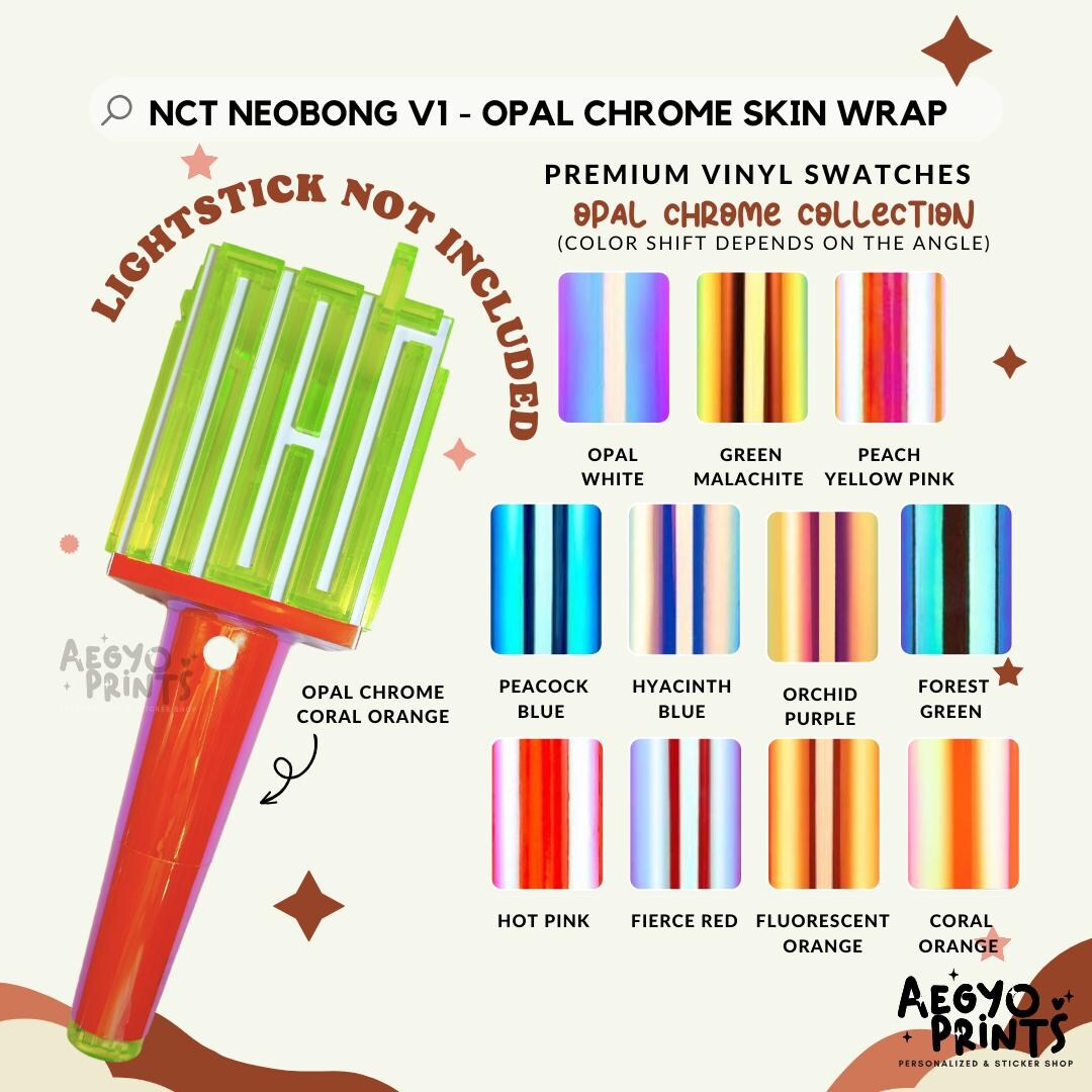 NCT NEOBONG V1 - Opal Chrome Skin Wrap Decal Sticker by Aegyoprints - Etsy