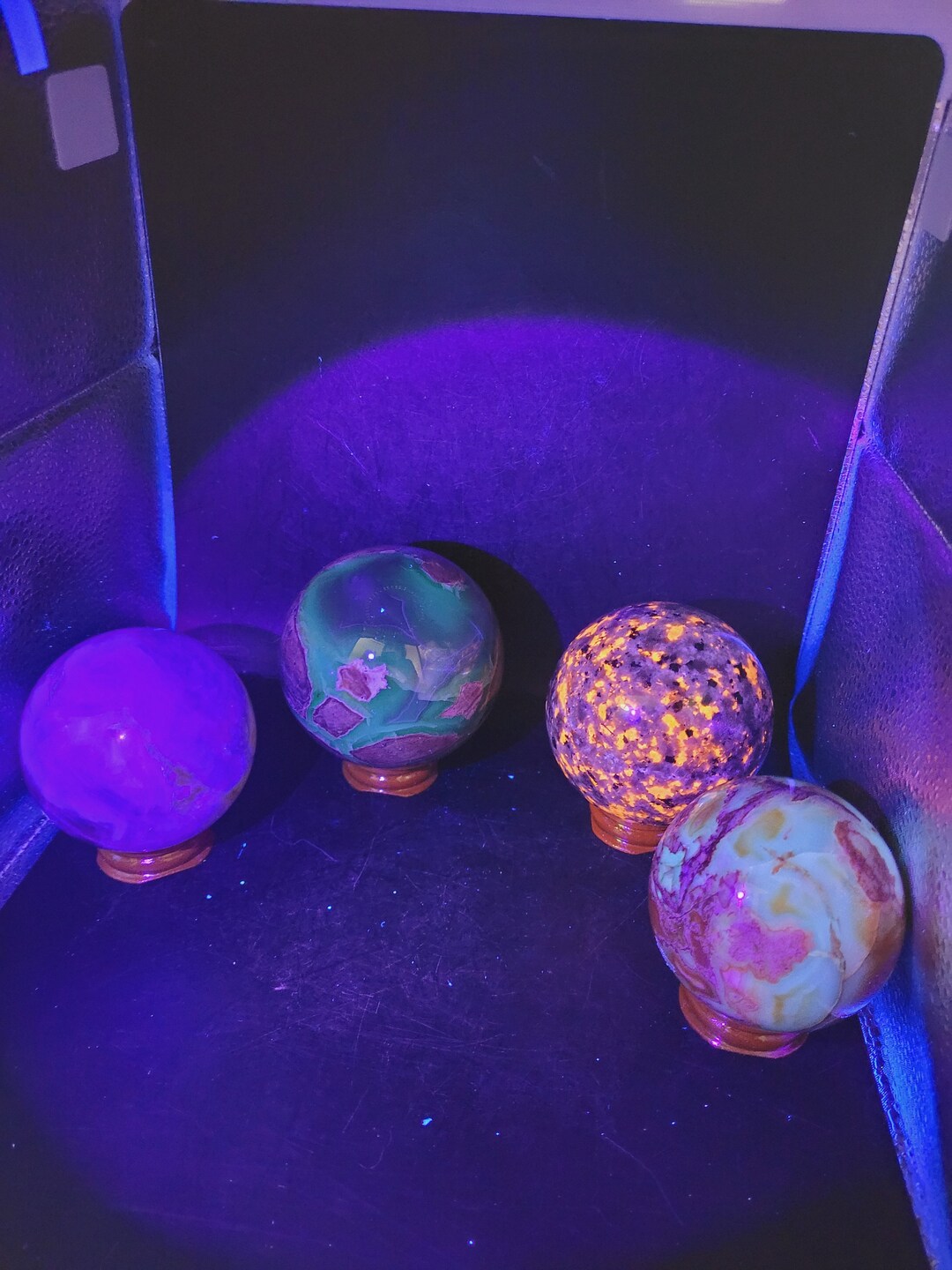 Uv Reactive Crystal Sphere - Etsy