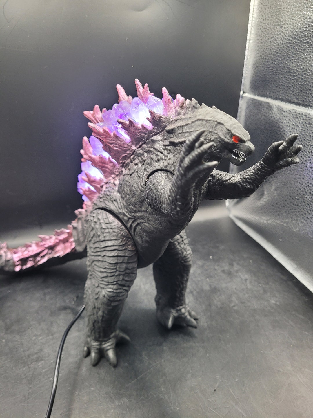 Amethyst Godzilla Lamp - Etsy