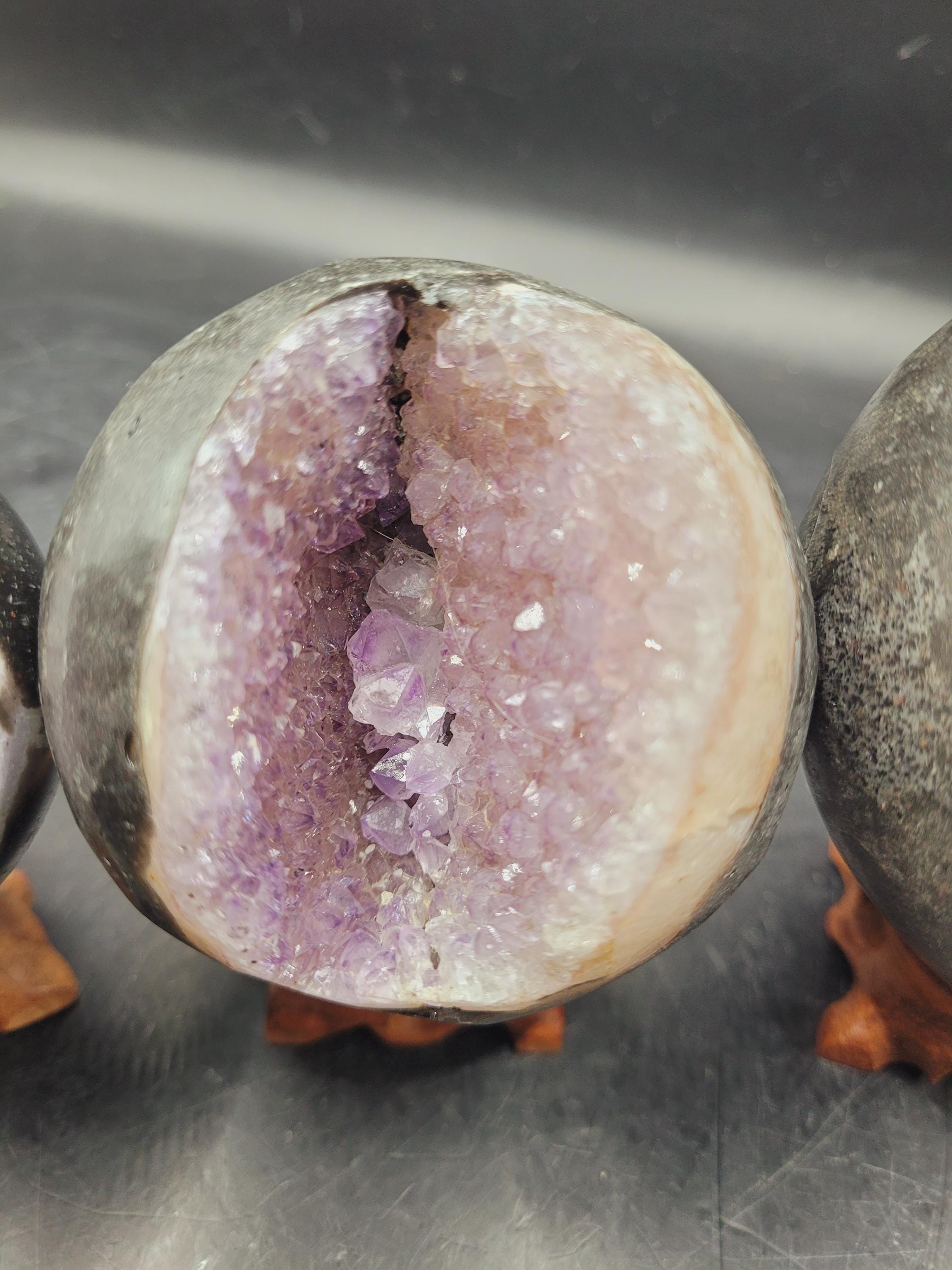 Amethyst Geode Sphere - Etsy