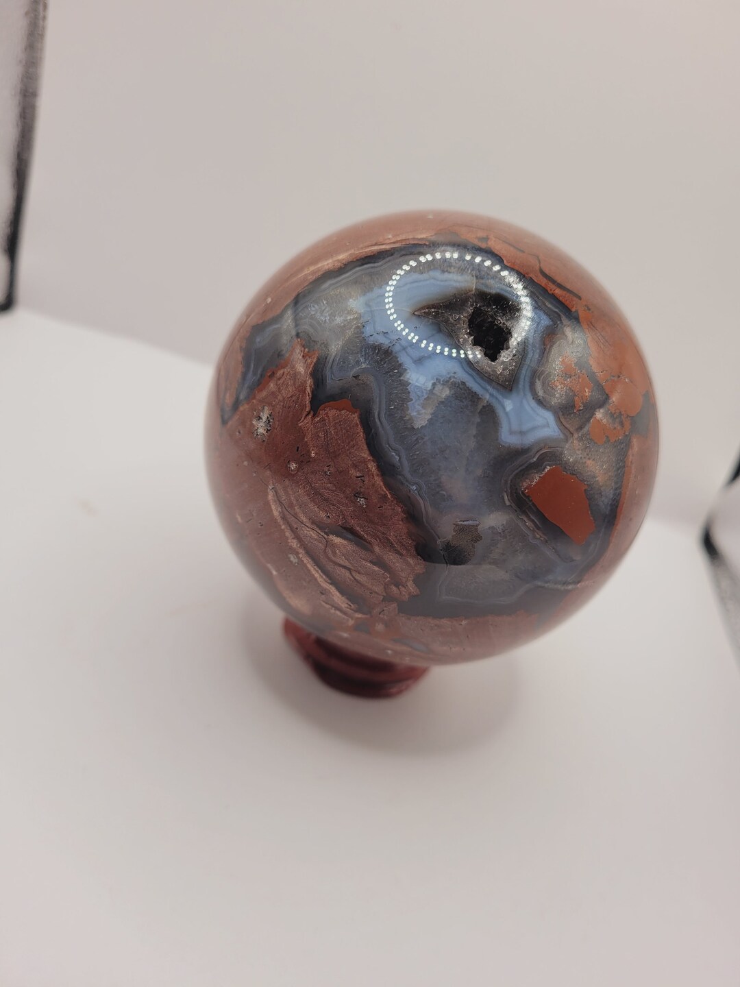 Football Agate Crystal Sphere - Etsy