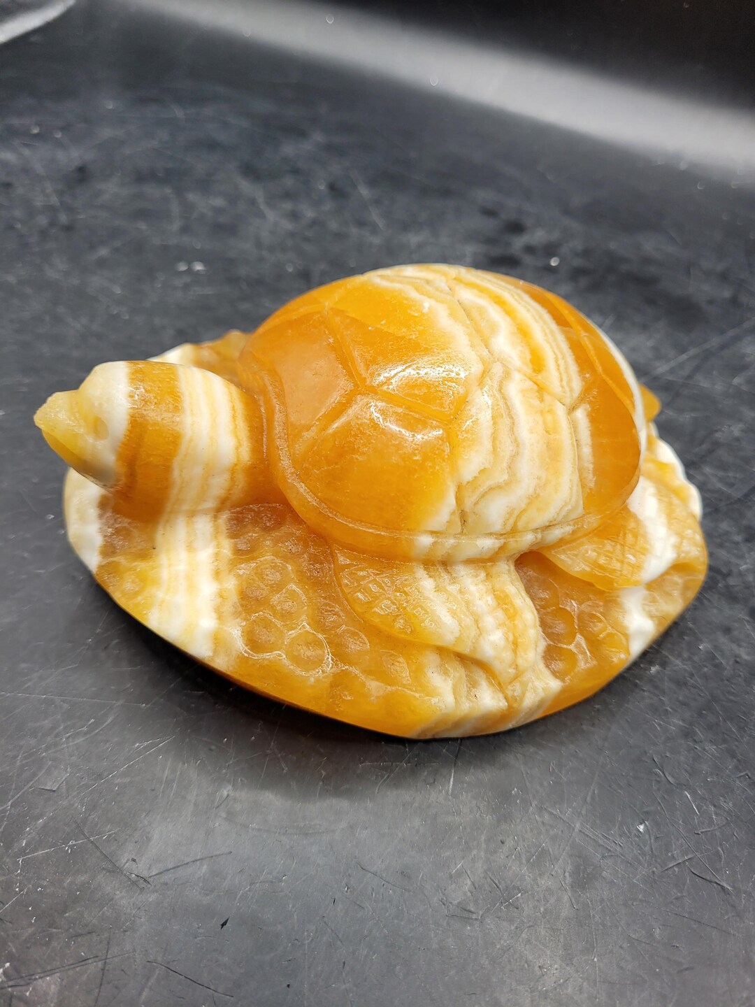 Banded Calcite Turtle - Etsy