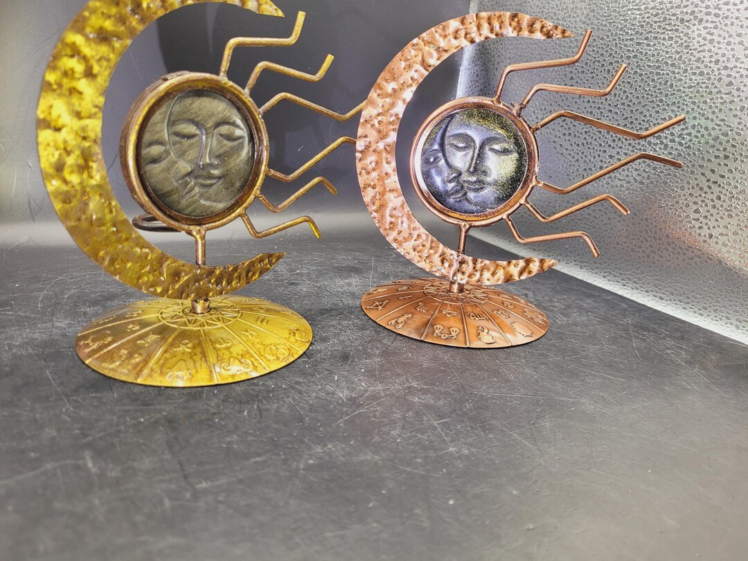 Obsidian Moon Sun Stand - Etsy
