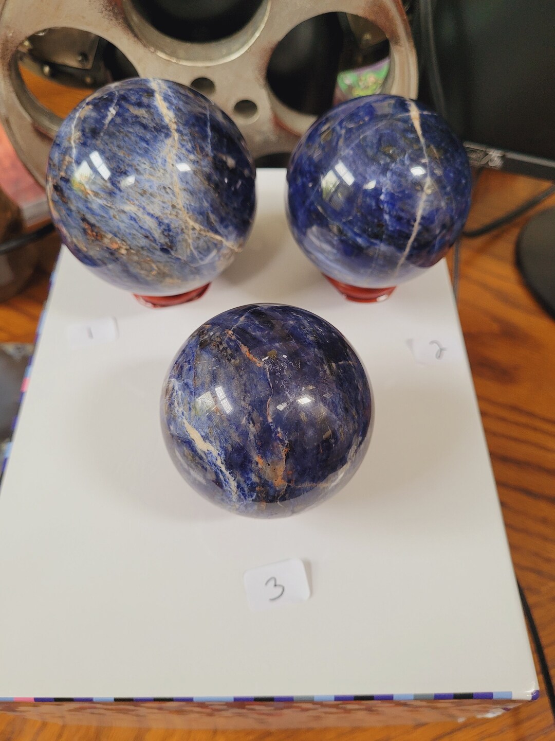 Sodalite Crystal Spheres - Etsy