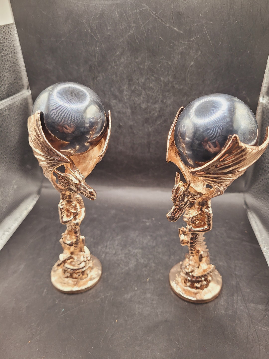 Rose Gold Dragon Sphere Holder - Etsy