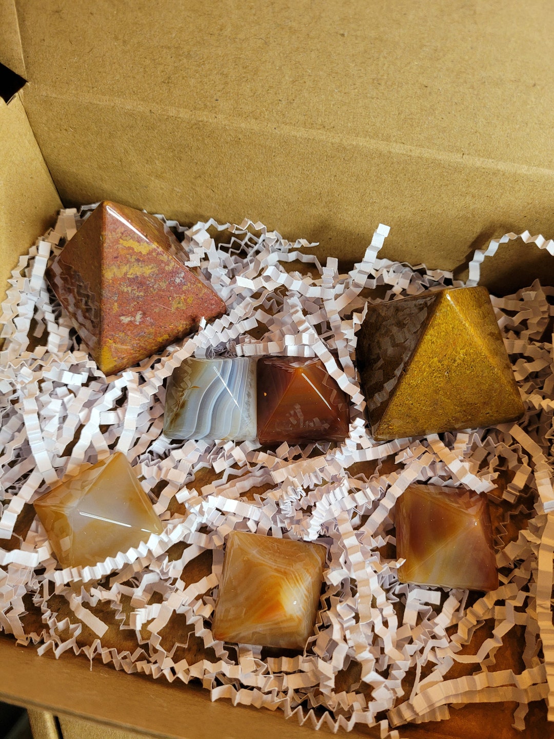Variety Box of Crystal Pyramids - Etsy