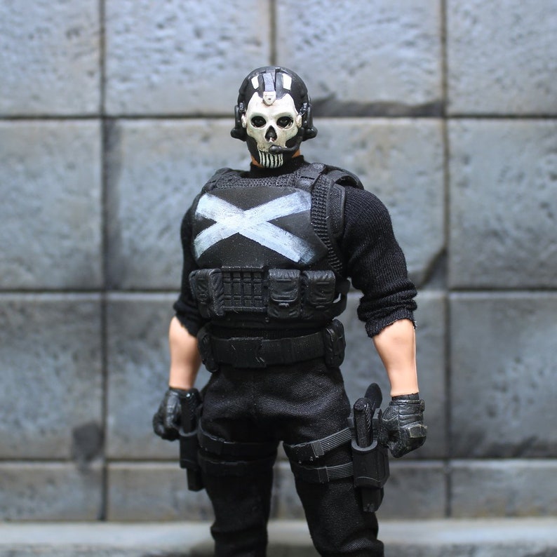 1/12 Custom COD Lieutenant Warfare Ghost Head Sculpt - Etsy