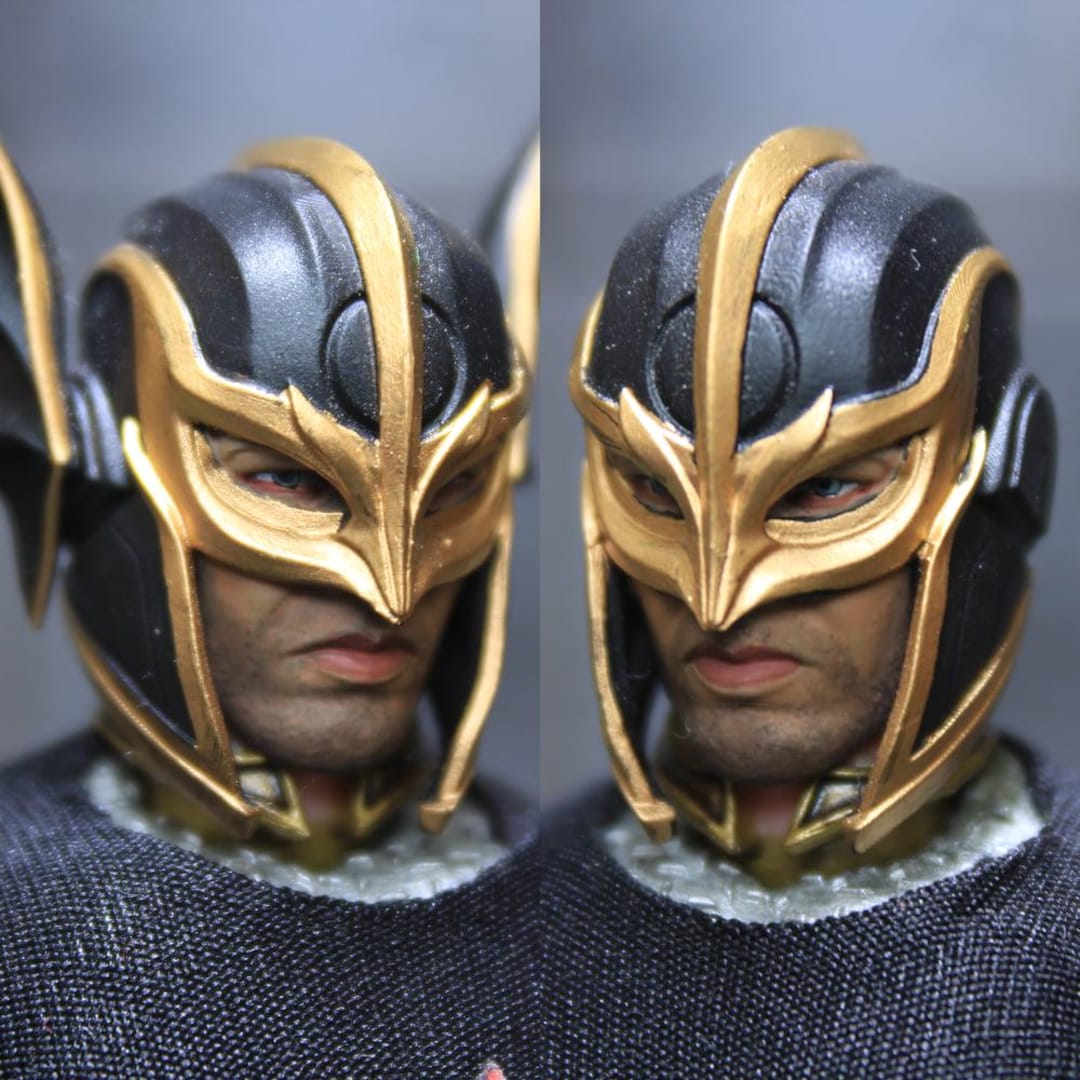 1/12 Custom Ebony Knight Head Sculpt - Etsy
