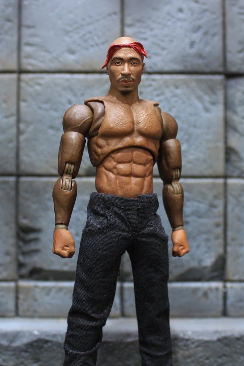 1/12 Custom 2pac Tupac Shakur West Coast Rapper Head Sculpt - Etsy