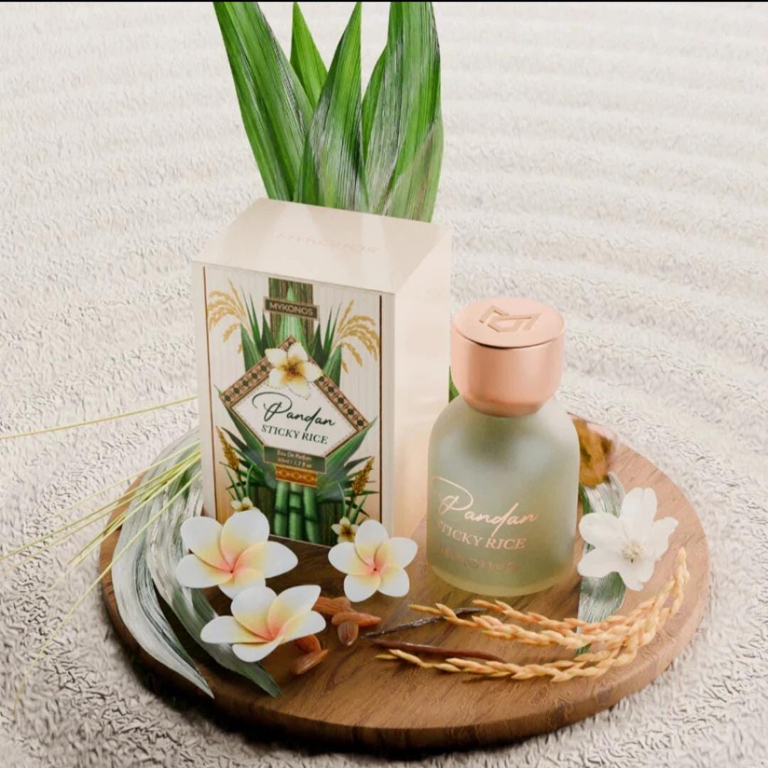 Mykonos Pandan Sticky Rice Perfume EDP 50ml | Unique Gourmand Scent ...