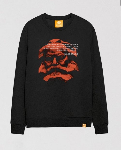 Karl Marx T-shirt Marxist Socialist Liberal Political Activist Class ...