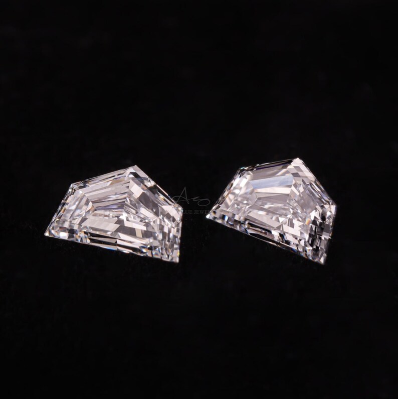 Cadillac Step Cut Labgrown Diamonds Pair for Engagement Ring,cvd-hpht ...
