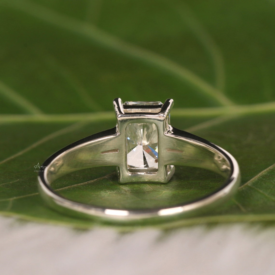 Radiant Cut Lab Grown Diamond Engagement Ring, Anniversary Gift for Her ...