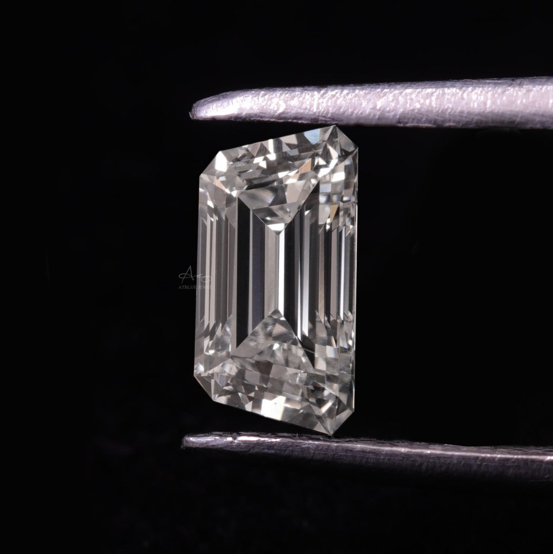Modified Trapezoid Step Cut Diamond Lab Grown Diamond Loose Diamond for ...