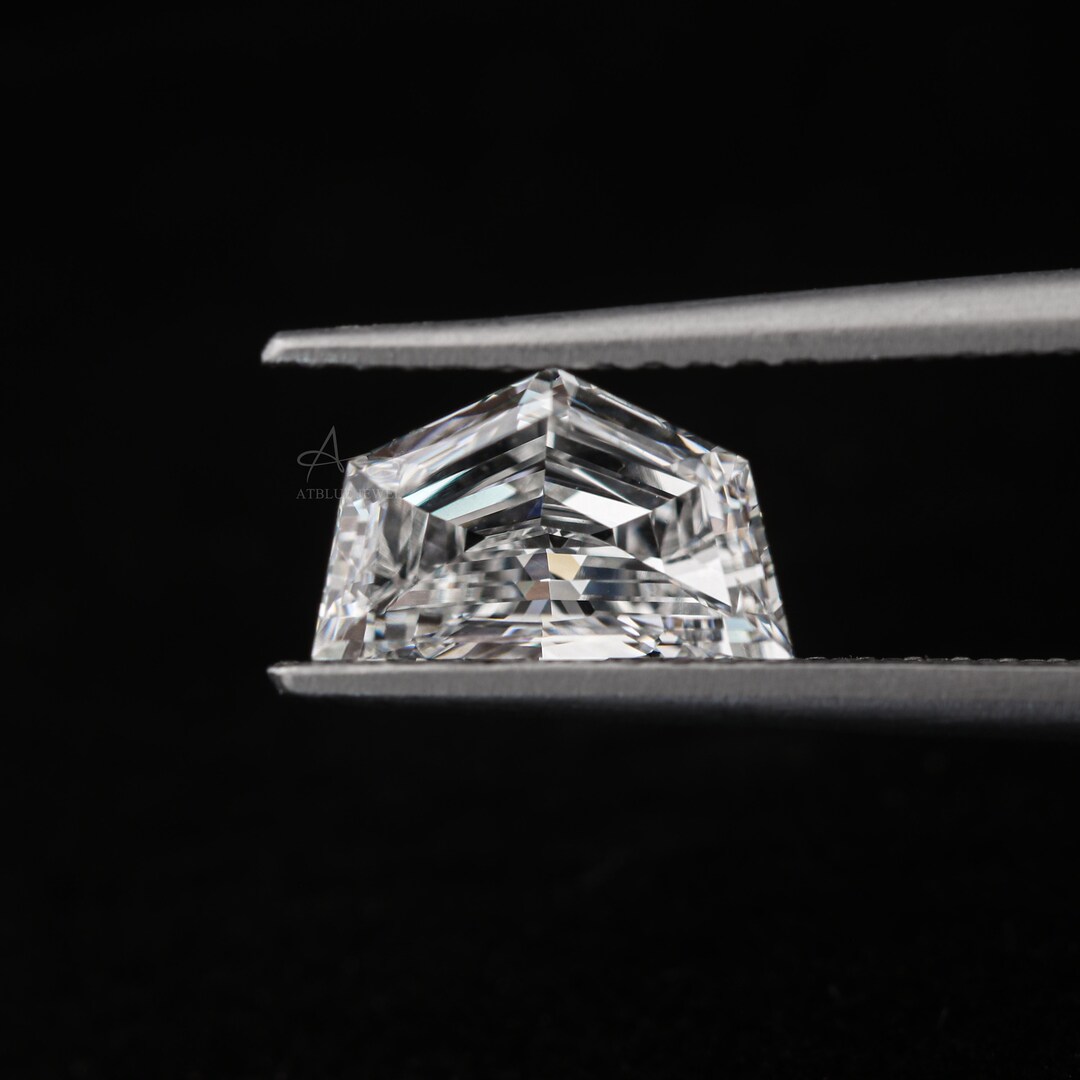 Cadillac Step Cut Lab Diamonds Engagement Ring Side Stone - Etsy