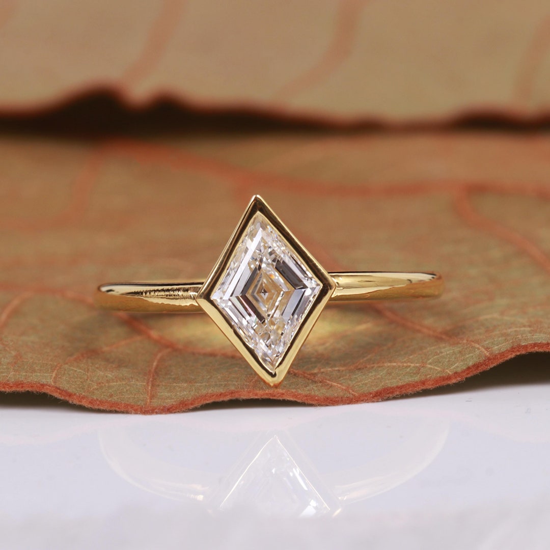 Lozenge Cut Diamond Engagement Ring, Wedding Ring for Women,kite Shape ...
