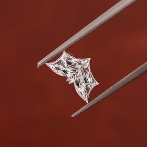 Bat Shape Lab Grown Diamond: HPHT Antique Cut Loose Diamond - Etsy