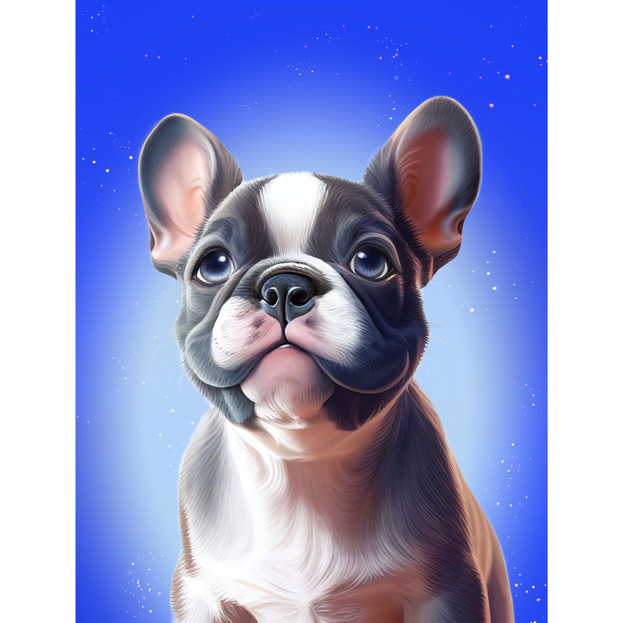 Custom Cartoon Pet Portrait, Personalized Pet Art (digital or Print) - Etsy