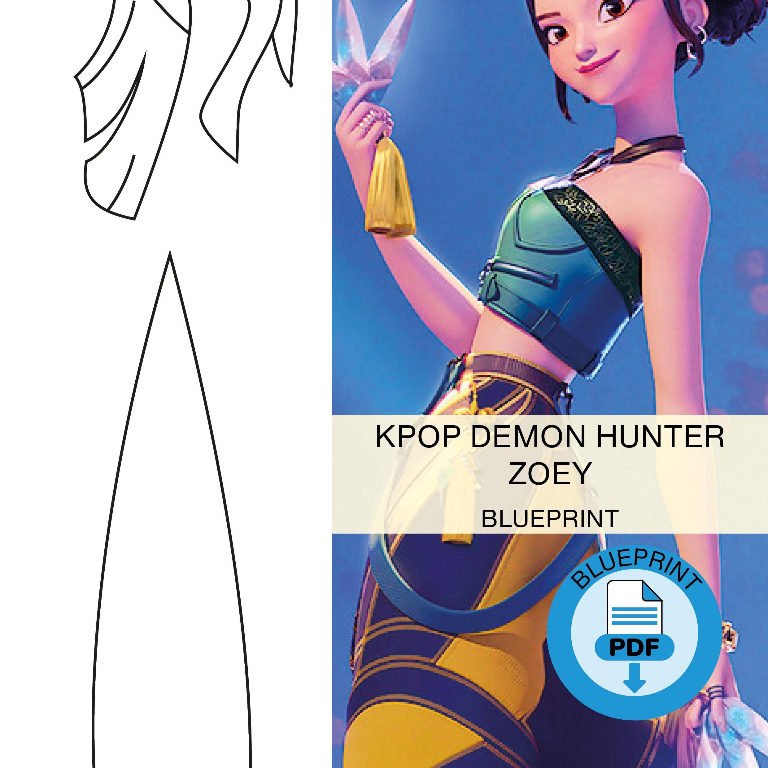 Zoey Weapon_kpop Demon Hunters_printable PDF - Etsy