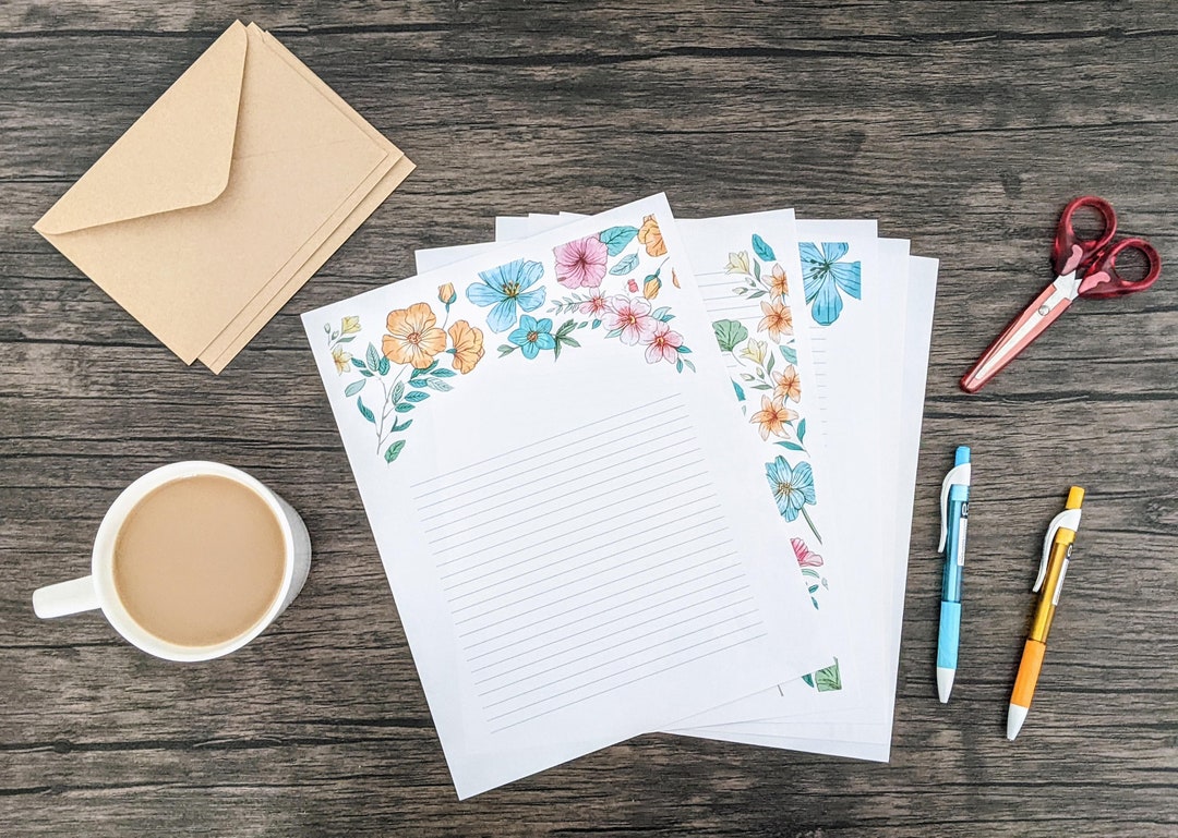 JW Floral Letterwriting Templates | Note Taking Stationery | JW Pioneer ...