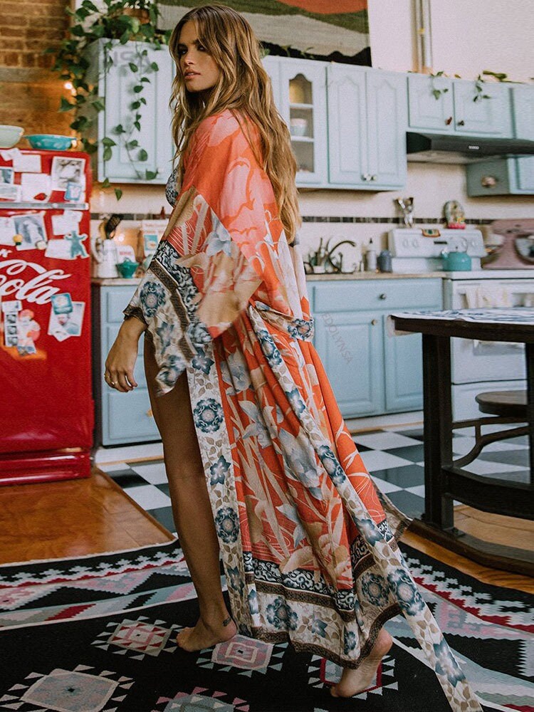 Beach Kimono Long