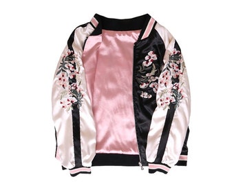Japanese Embroidered Jacket - Etsy