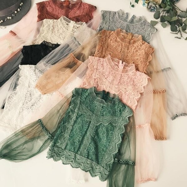 Sheer Tops - Etsy