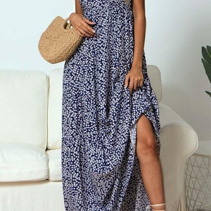 Summer Boho Maxi Dress Women Viscose Party Long Floral Dress - Etsy