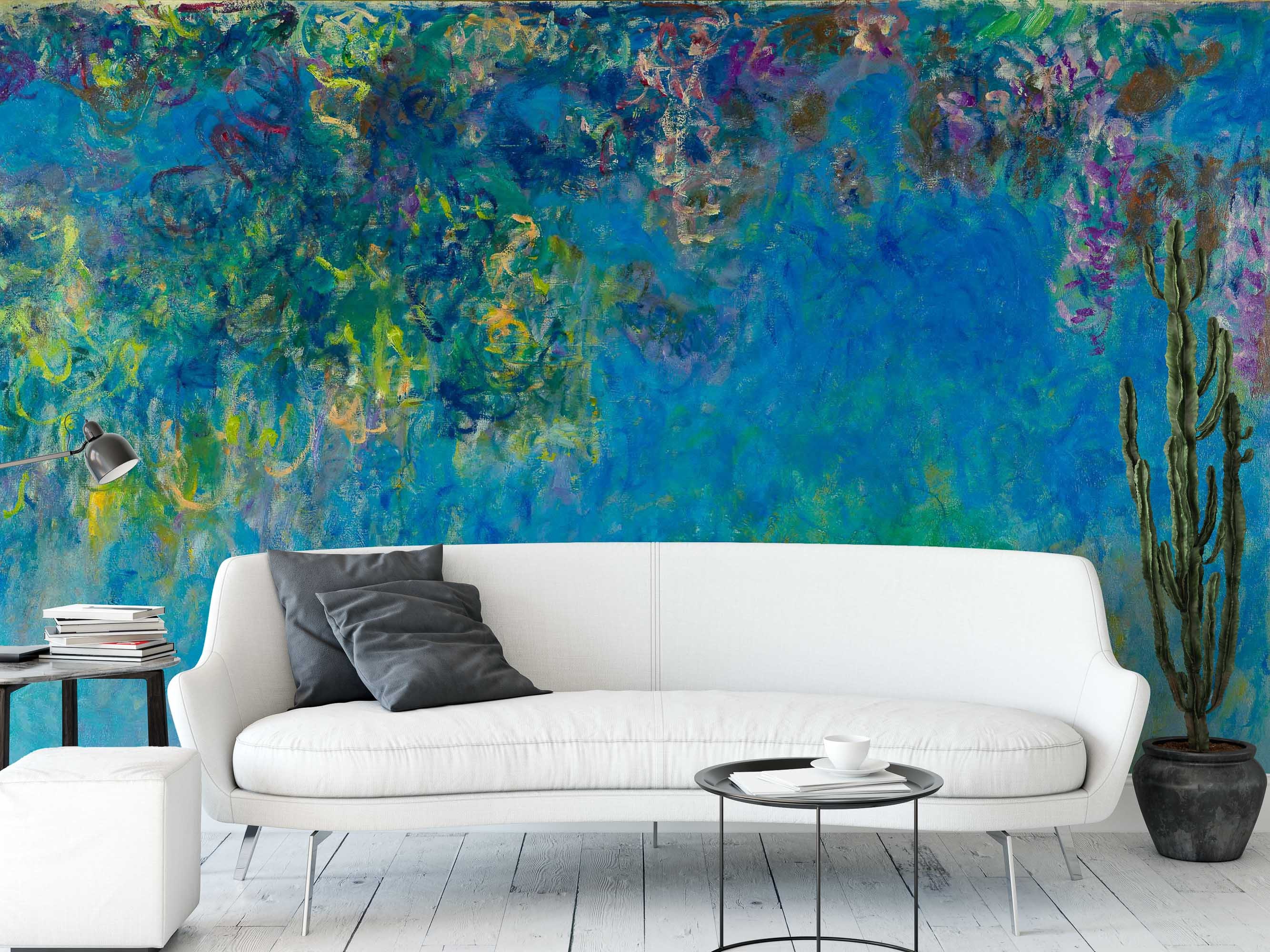 Monet Wall Mural, Peel and Stick Wall Decal, Eclectic Murals, Blue ...