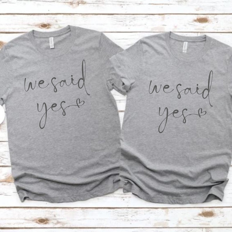 Engagement Announcement Shirt Bride and Groom Matching Shirts Wedding ...